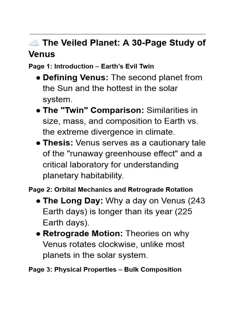 the planet Venus | PDF | Venus | Earth