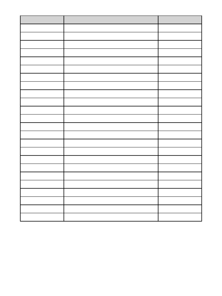 Tabla Actividades Hoja Completa | PDF