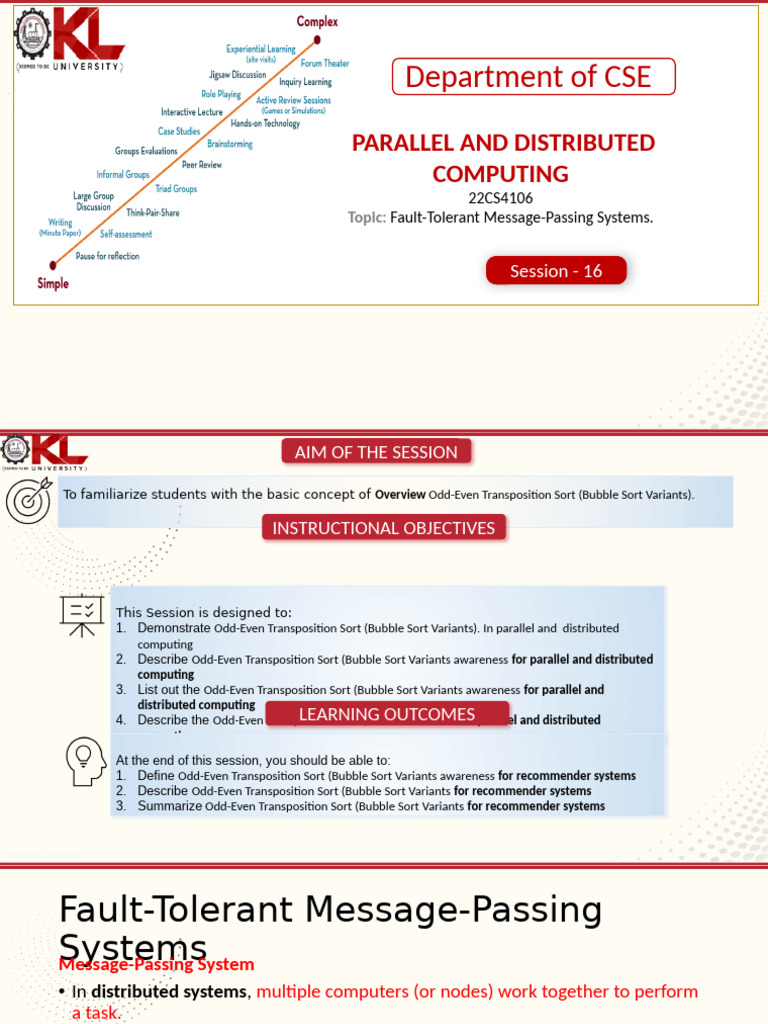 25 CO4 - Fault-Tolerant Message-Passing Systems | PDF | Transmission ...
