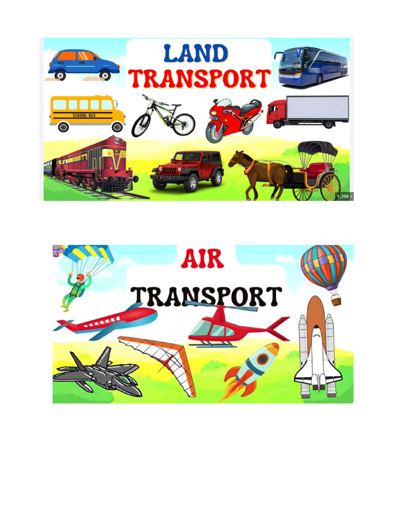 Modes of Transport Print File | PDF