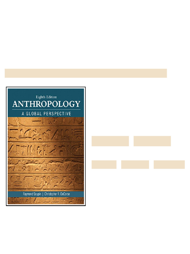 (Ebook) Anthropology. A Global Perspective by Raymond Scupin ...