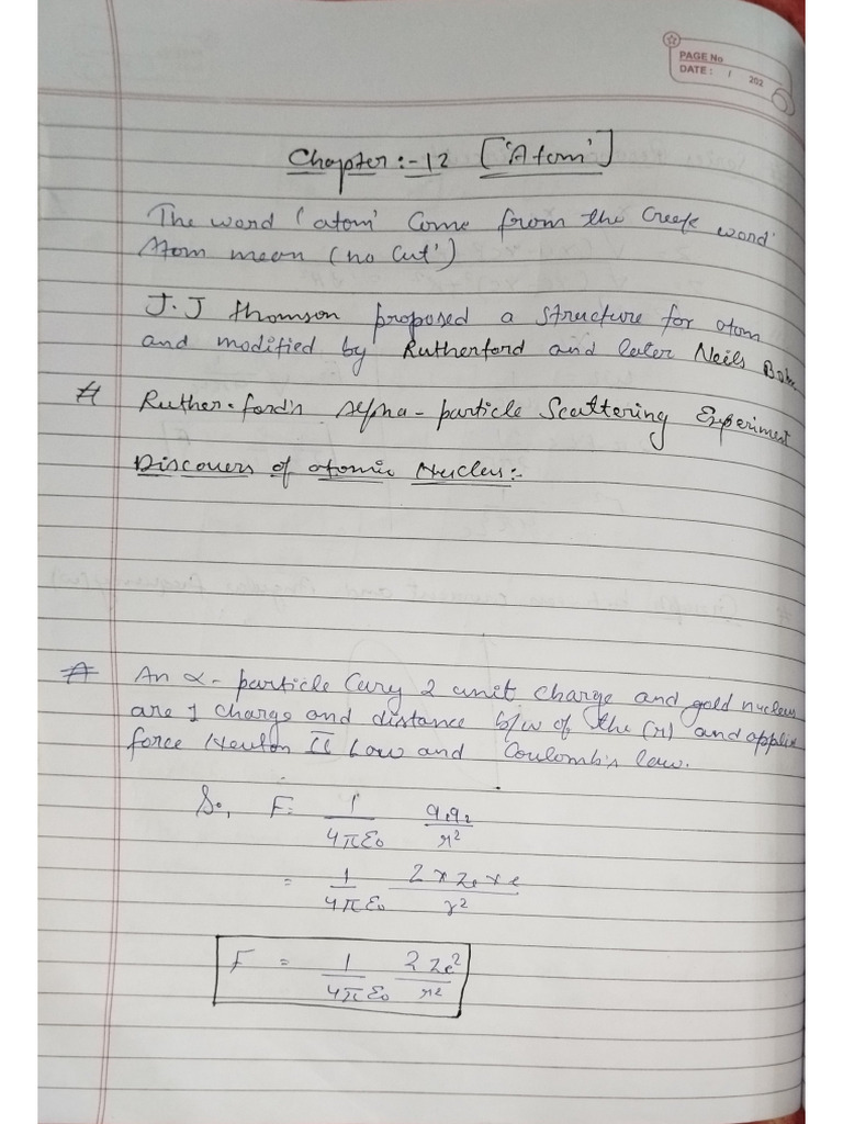 physics (ATOMS & NUCLEI) class 12 | PDF