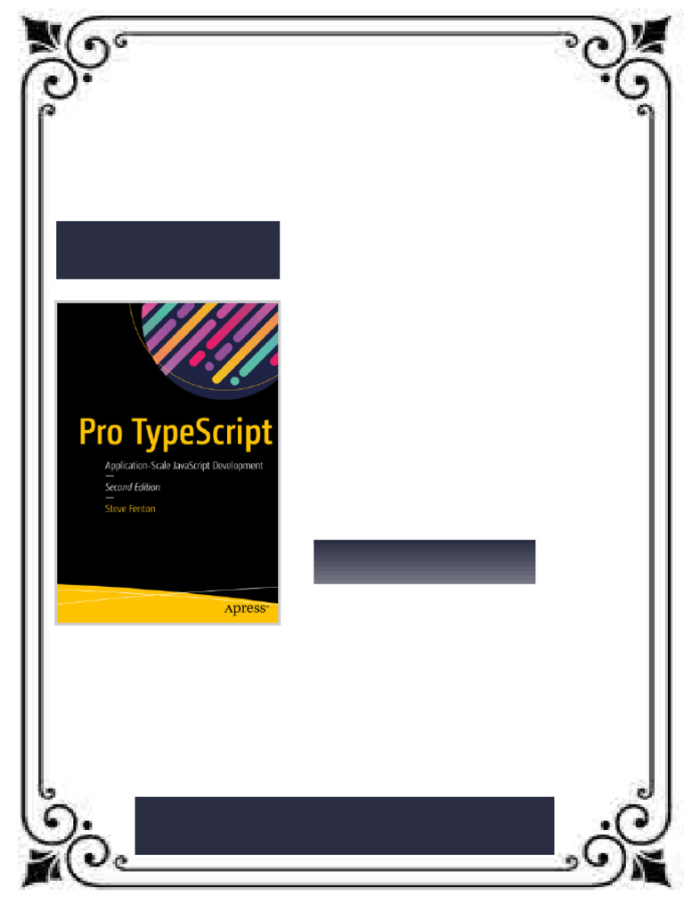 Pro TypeScript: application-scale javascript development Second Edition Fenton eBook access now ...