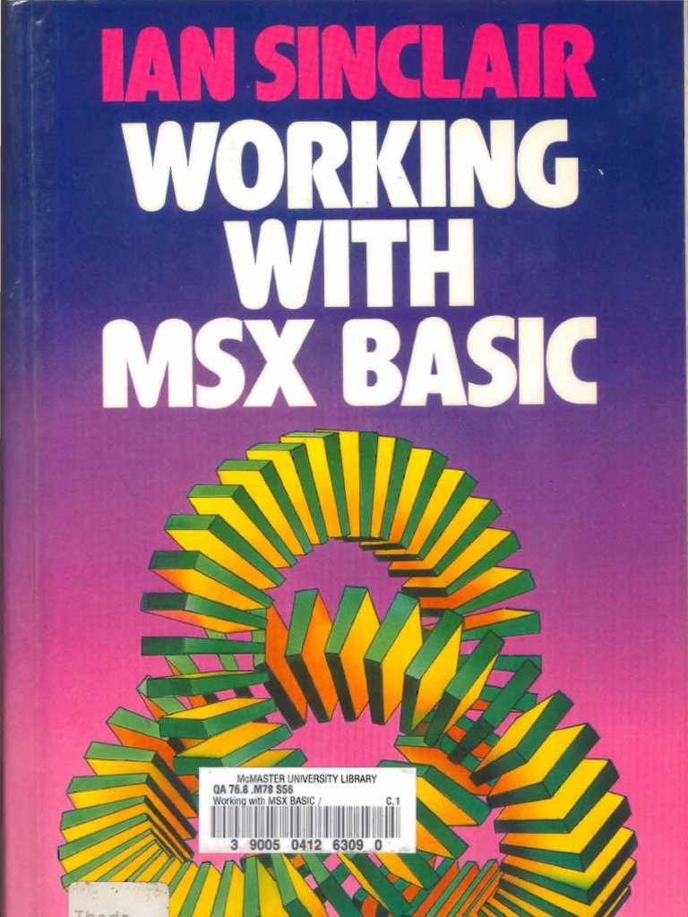 Ian Sinclair - Working With MSX BASIC | PDF | Basic | Computer Keyboard