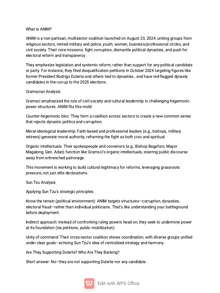 ANIM Deep Dive | PDF | Antonio Gramsci | Rodrigo Duterte