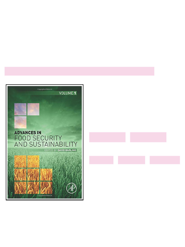 Advances in Food Security and Sustainability 1 1st Edition David ...