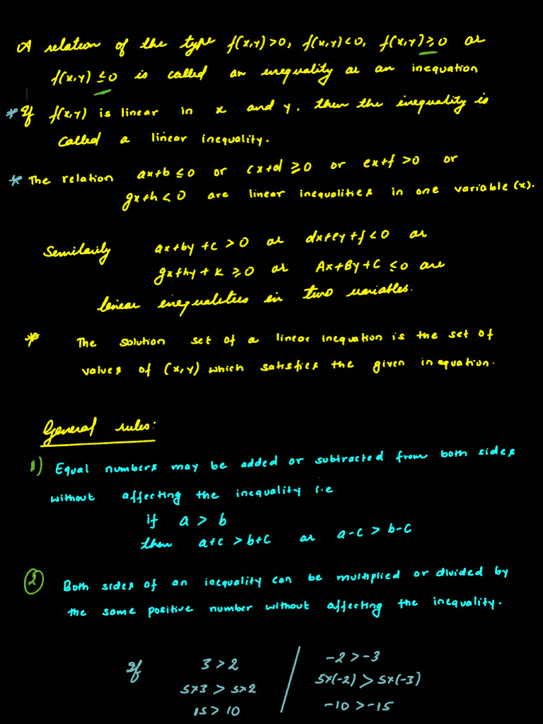 Linear Inequalities | PDF