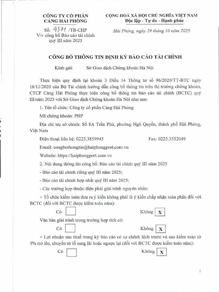 BCTC Hop Nhat Quy 3 Nam 2025pdf | PDF