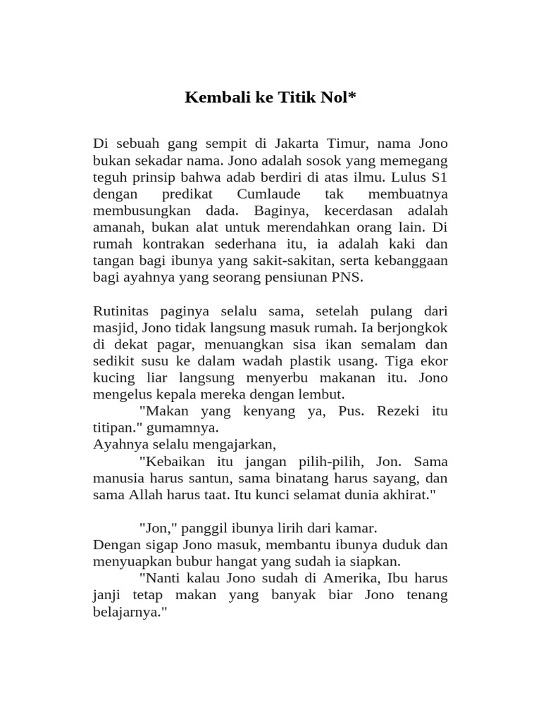 Jono dan Luthfi: Perjuangan Identitas | PDF