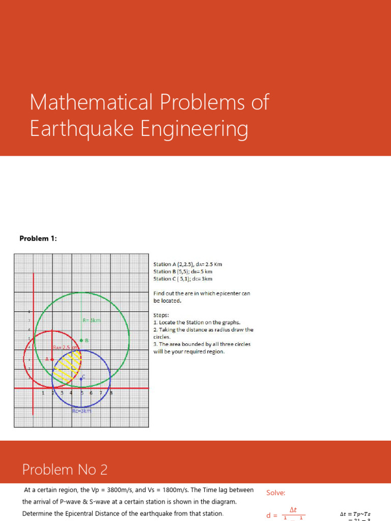 10.Mathematical Problems of Earthquake Engineering | PDF | Moment Magnitude Scale | Earthquakes