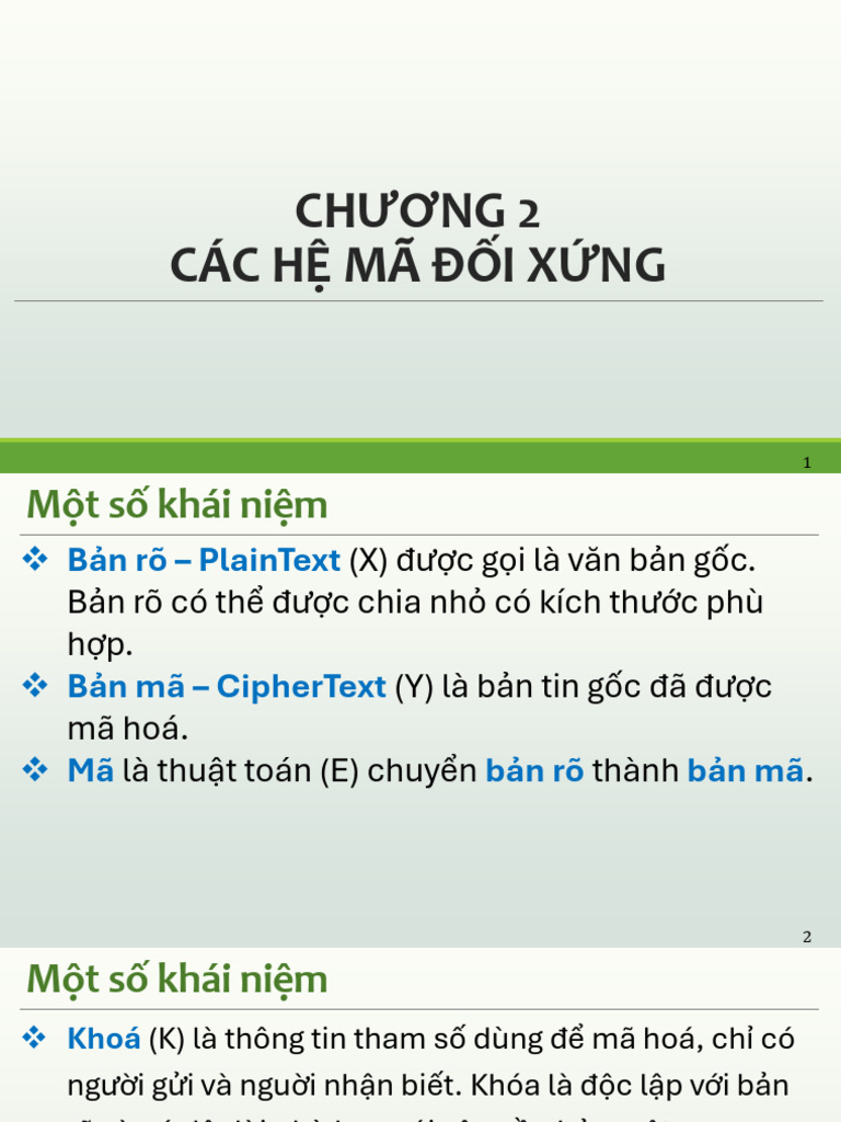 Chuong 2 - He Ma Doi Xung | PDF