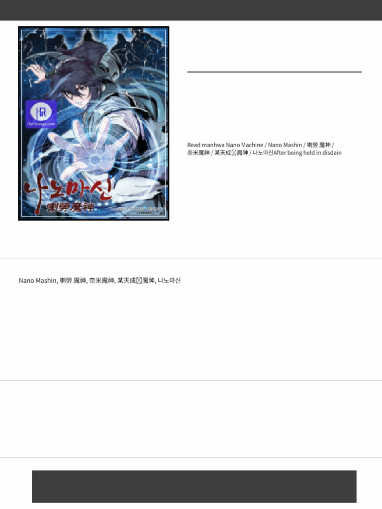 Nano Machine Chapter 298 Manga Learning Edition | PDF | Comics | Drawing