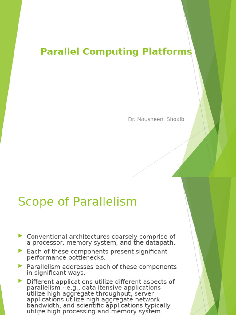 2. Parallel Computing Platforms | PDF | Central Processing Unit | Parallel Computing