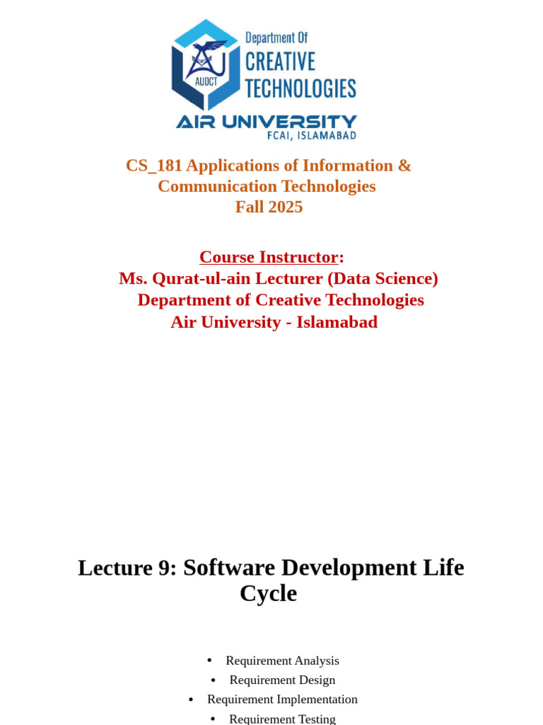 Software Development Life Cycle Overview | PDF | Use Case | Software