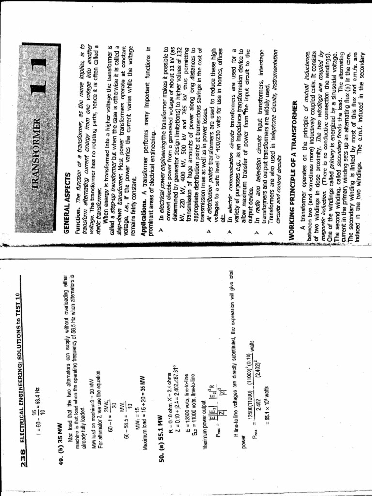 Chapter 11 Transformer | PDF