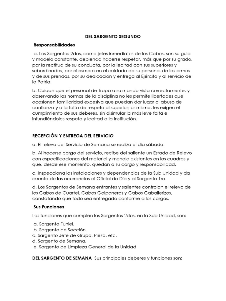 Estudio Suplementario SGTO Y CABOS | PDF | Disciplinas | Sargento