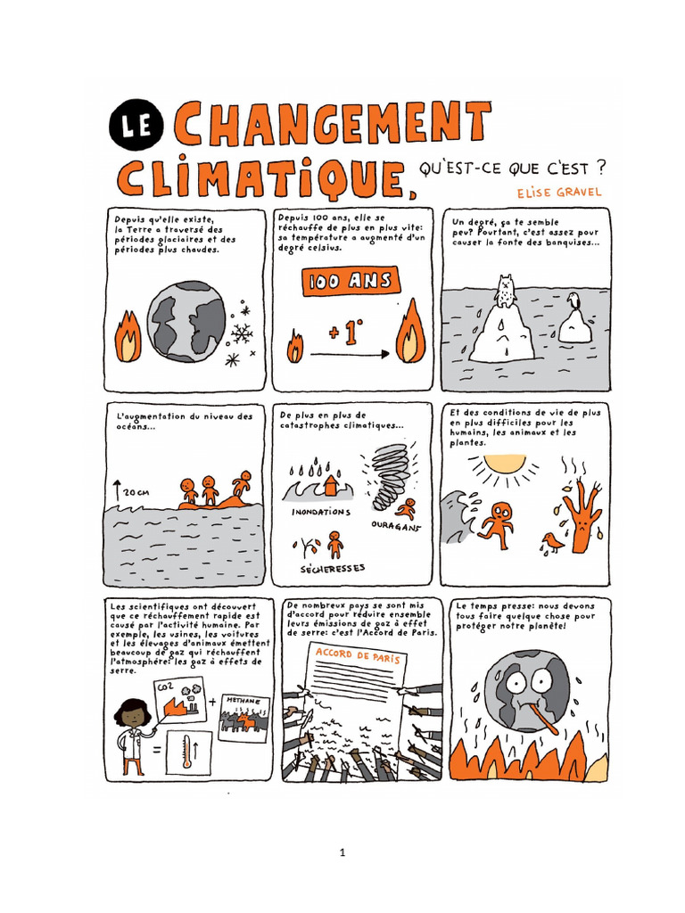 Le Changement Climatique Comprehension Ecrite Texte Questions 135425 | PDF