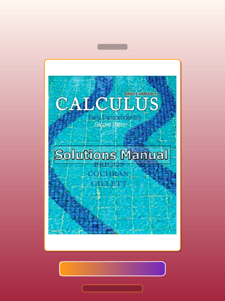 Test Bank for Single Variable Calculus Early Transcendentals 2nd ...