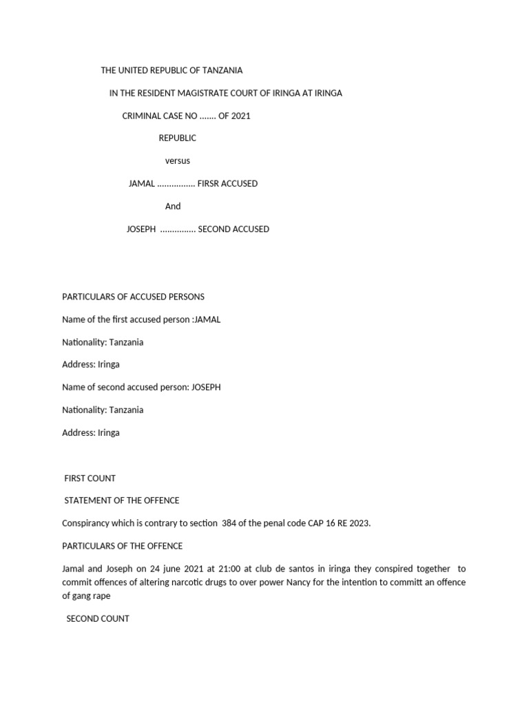 Charge Sheet-wps Office | PDF