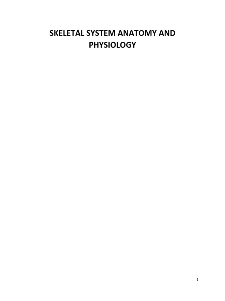 Skeletal System Case Study for Nurses | PDF