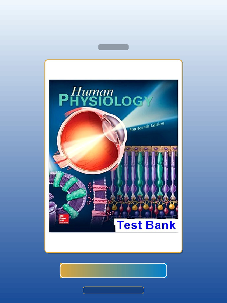 Test Bank for Human Physiology 14th Edition Fox | PDF | Nervous System ...