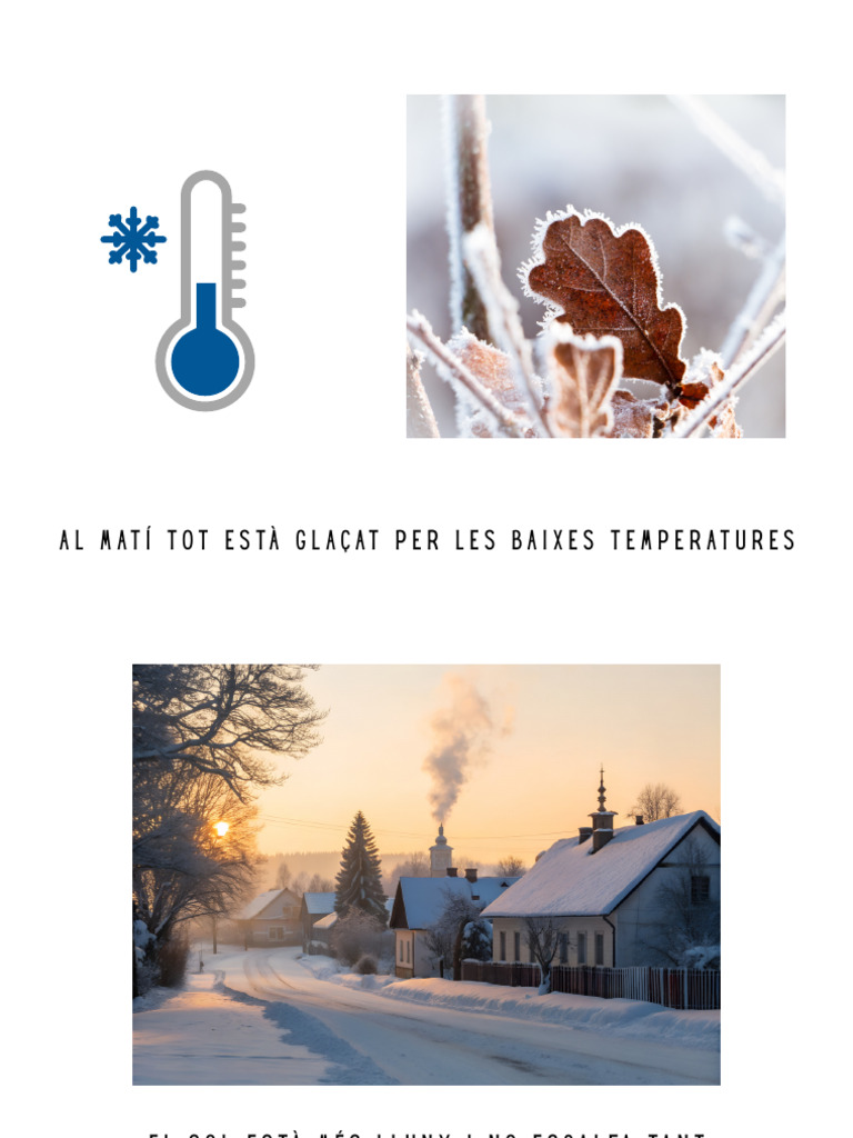 al matí tot està glaçat per les baixes temperatures | PDF