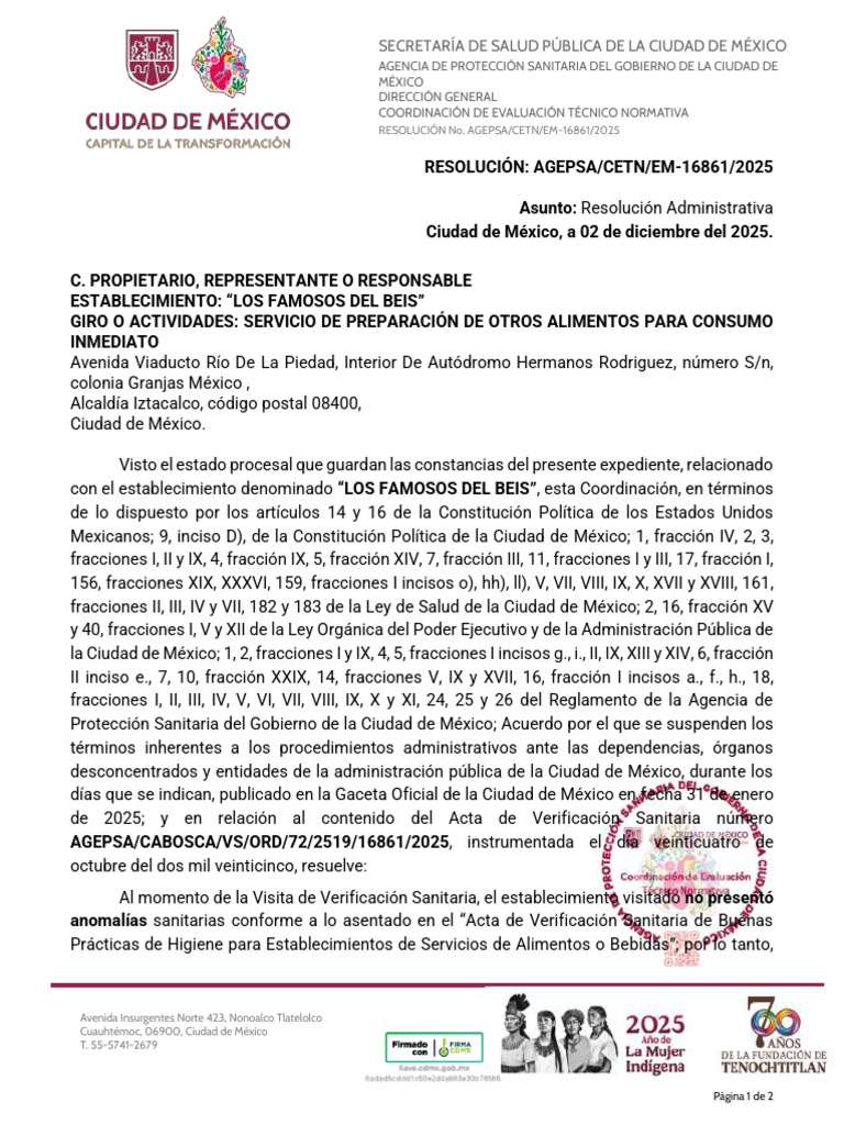 EM-16861-CABOSCA-16861-2025-REV_firmado | PDF | Ciudad de México | México
