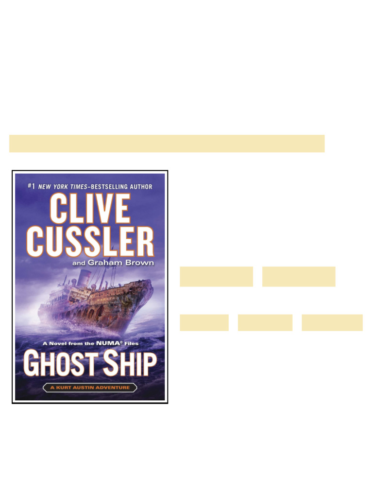 Ghost Ship Clive Cussler Clive Cussler Cussler Clive ebook digital text version | PDF