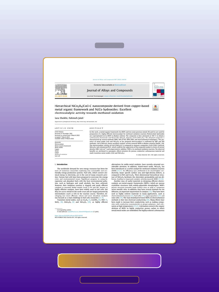 Test Bank for Hierarchical NiCo2O4CuOC Nanocomposite Derived From ...