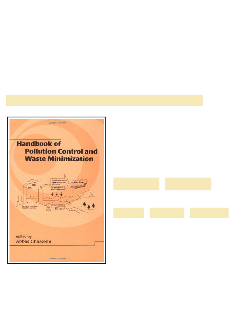 (Ebook) Handbook Of Pollution Control And Waste Minimization by Abbas ...