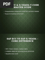 SAP FICO T-Codes for S/4HANA Guide | PDF | Accounts Payable | Business