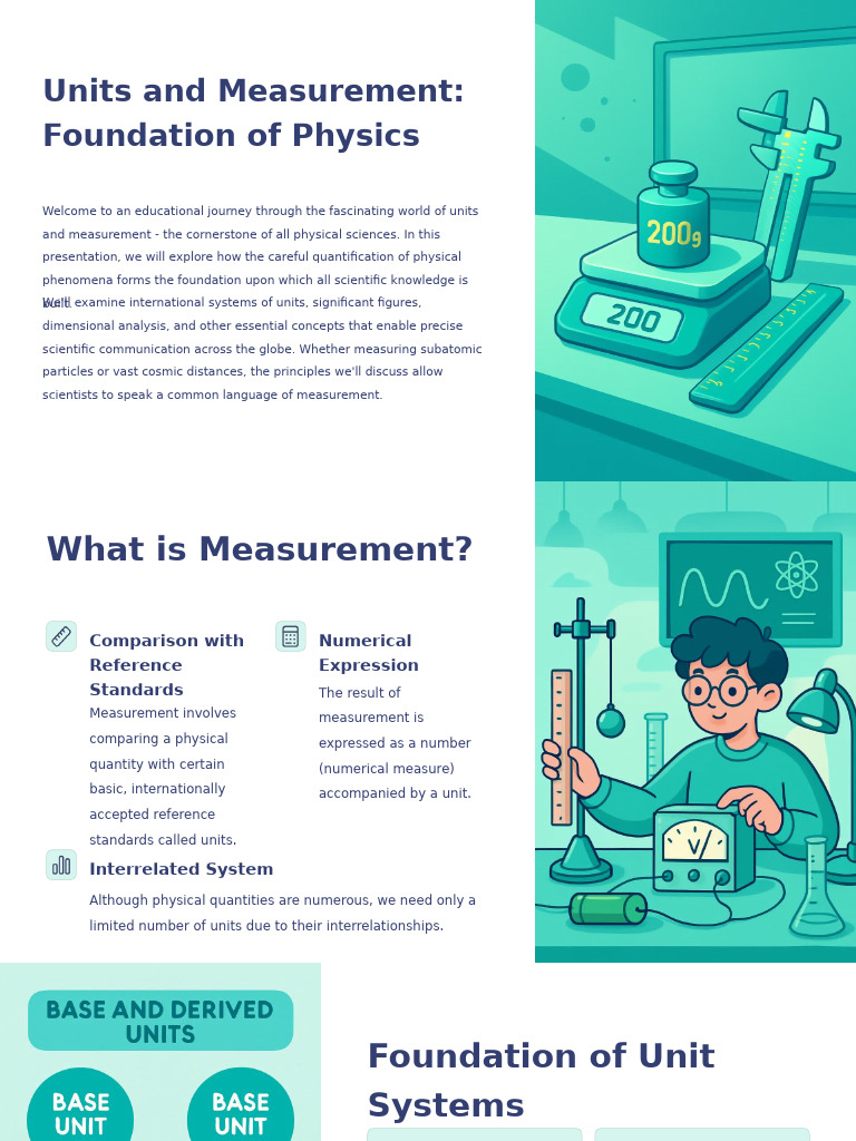 Units and Measurement in Physics | PDF | Significant Figures | Measurement