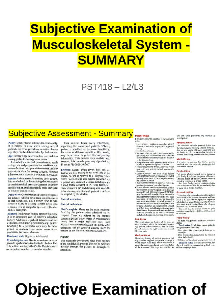 Musculoskeletal System Assessment Guide | PDF | Human Leg | Anatomical ...