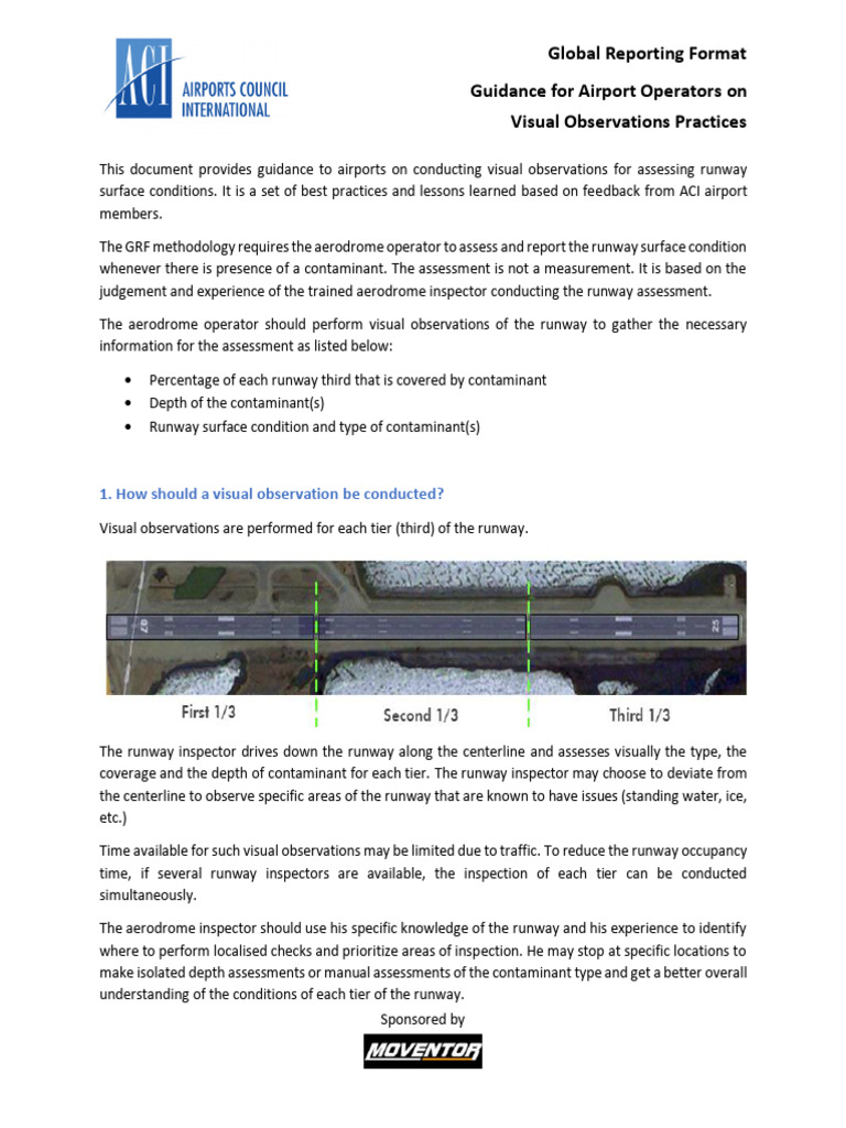 GRF Visual Observation Practice Guidance | PDF | Runway | Airport