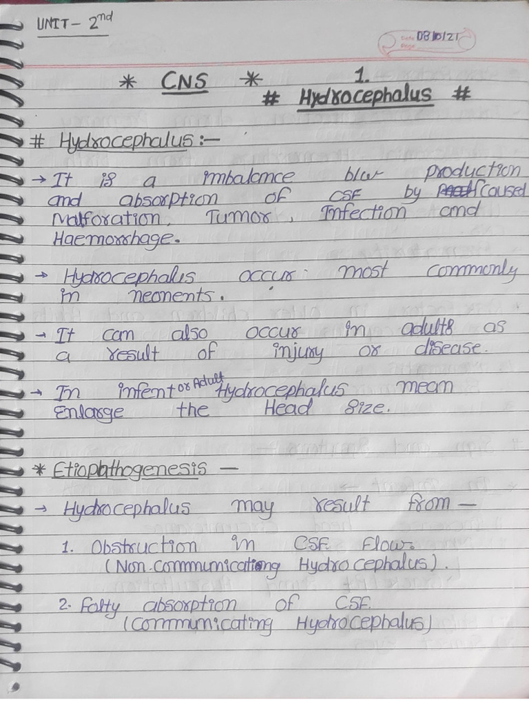 Unit-2nd Topic-1 Special Patholgy of CNS | PDF