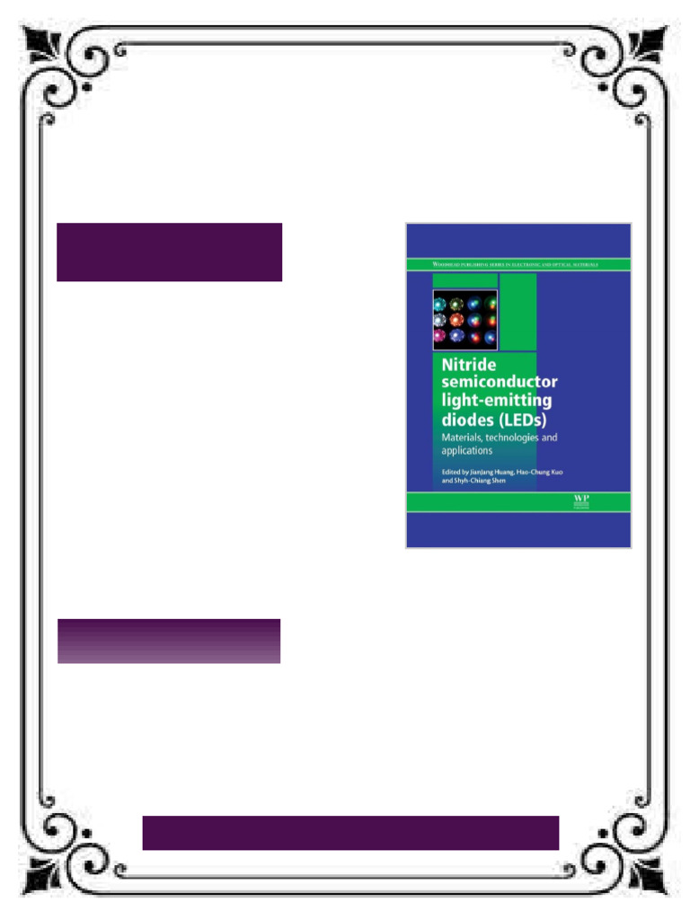 Nitride Semiconductor Light Emitting Diodes LEDs Materials Technologies ...