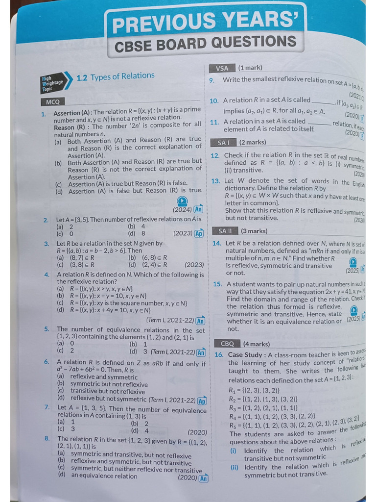 CHP 1 Class 12 Maths | PDF