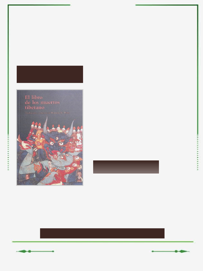 El libro de los muertos tibetano Bardo Thödol Anónimo Ramon N Prats Ed ...