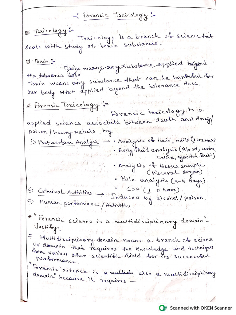Forensic Diagnosis by Devidas Sir | PDF
