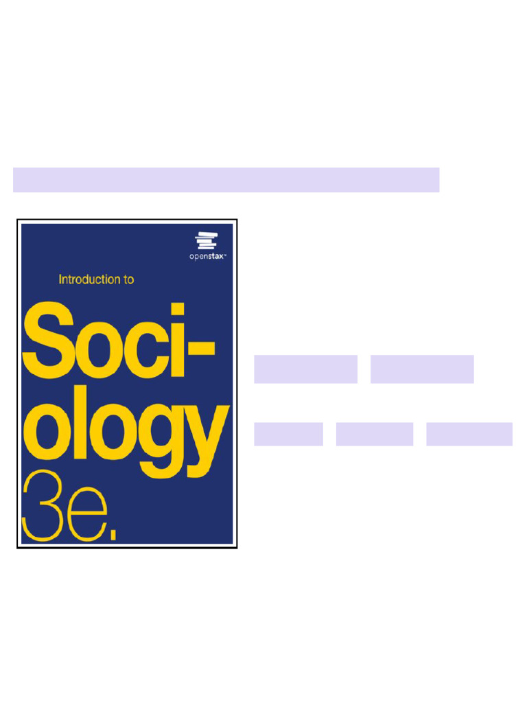 Introduction to Sociology 3. Edition Tonja R. Conerly pdf available | PDF