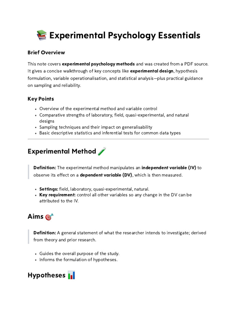 Research Methods | PDF | Statistics | Hypothesis