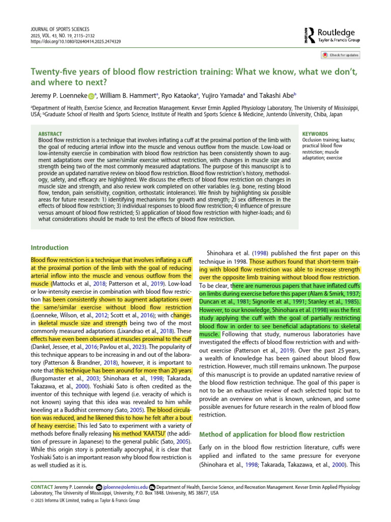 25 Años de Bfr - Documento | PDF | Skeletal Muscle | Hemodynamics