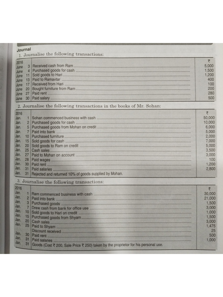 Journal Ledger and Trial Balance Numerical | PDF