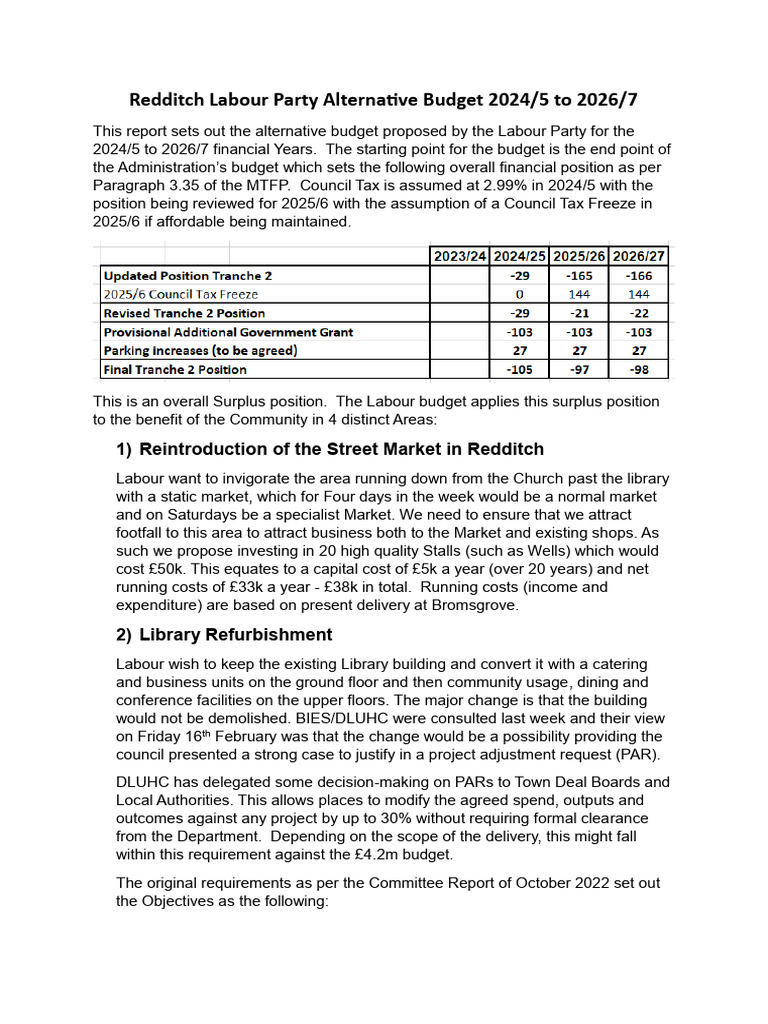 Labour Budget Option 24-5 Final - Updated | PDF | Economies
