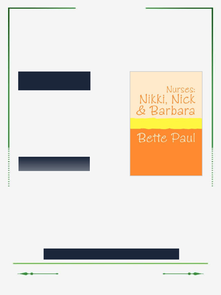 Nurses Nikki Barbara and Nick Bette Paul ebook ready to open 2026 | PDF ...