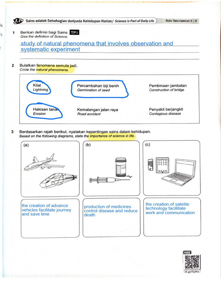 Science F1 Chapter 1.1 | PDF