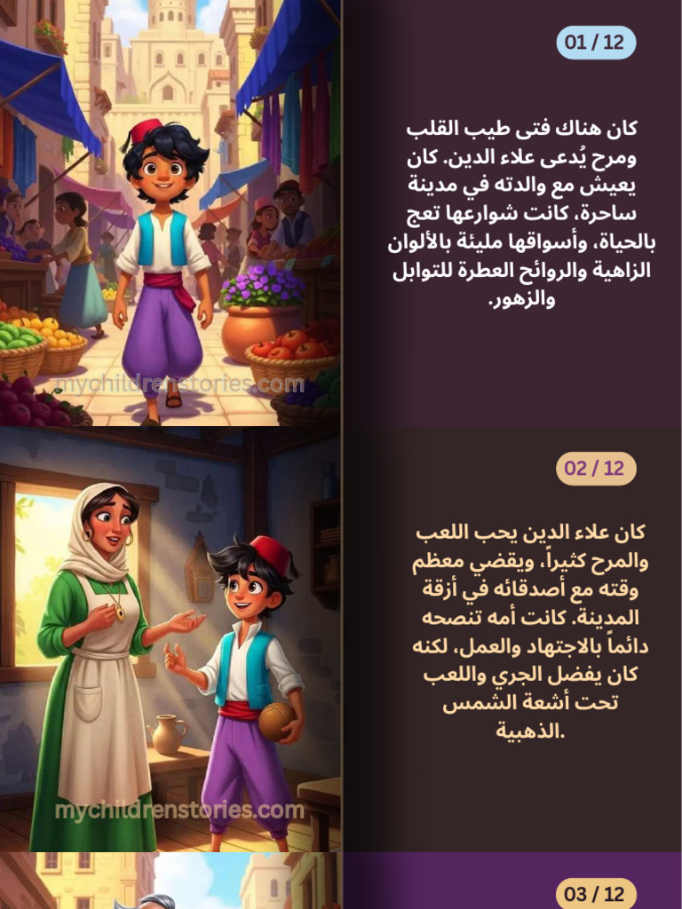 Aladdin and the Magic Lamp – Childrens Stories PDF | PDF