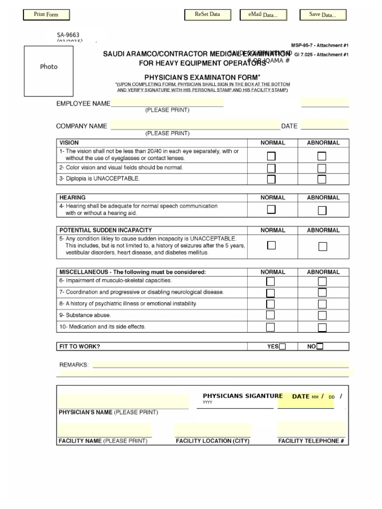 Saudi Government ID Form Template | PDF
