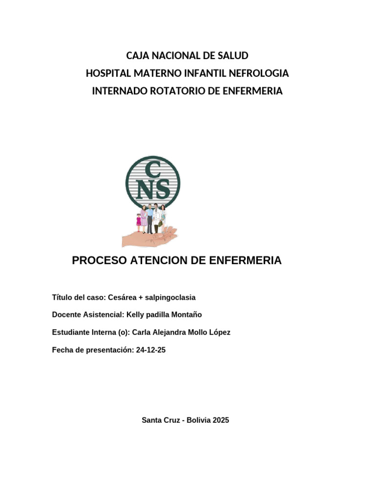 CAJA NACIONAL DE SALUD CARLA PAE | PDF | Parto | El embarazo