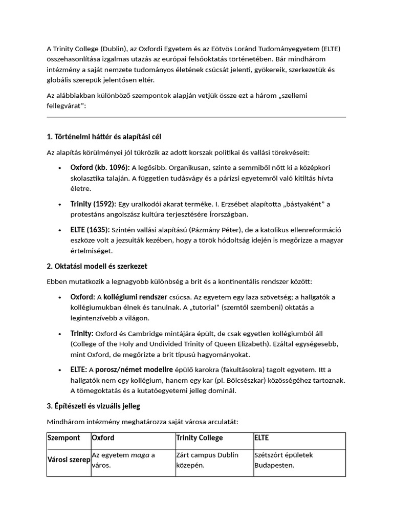 A Trinity College | PDF